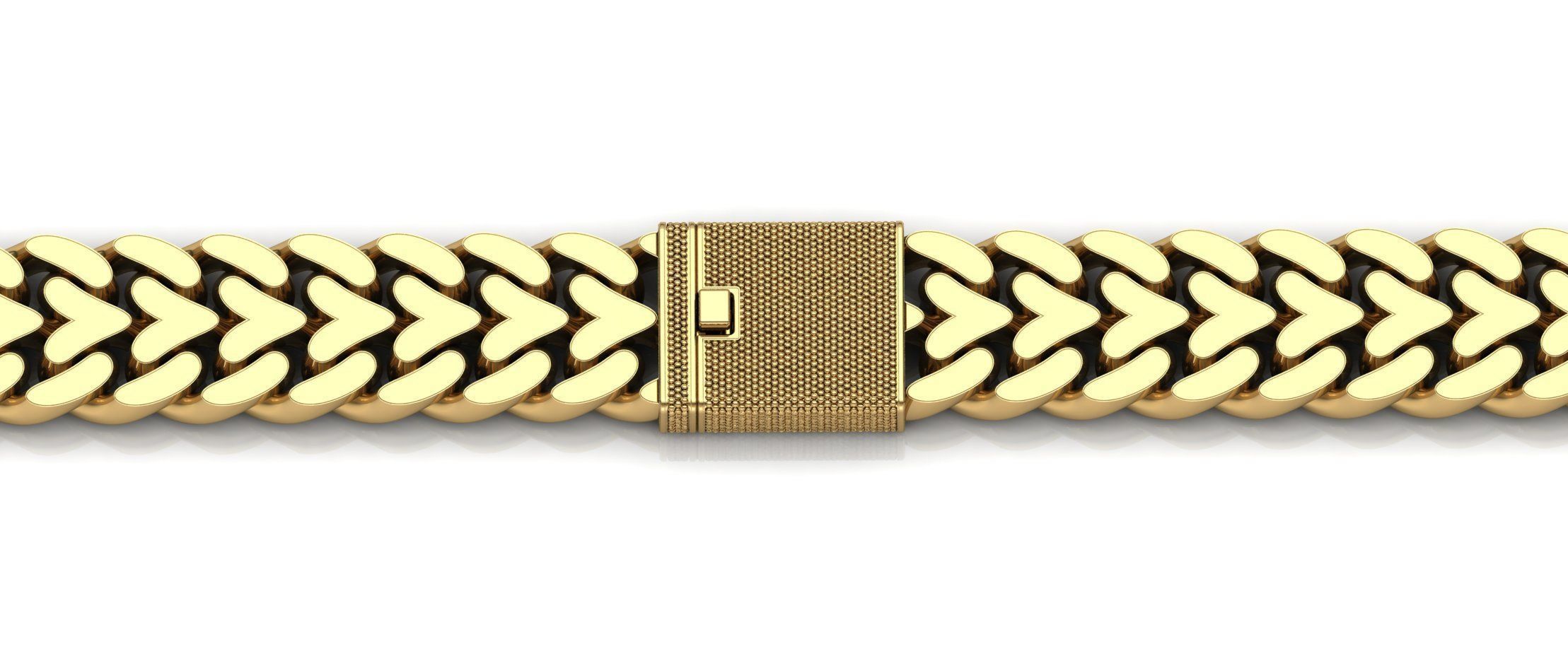 Dual Cuban Chain 3D model 3D printable | CGTrader