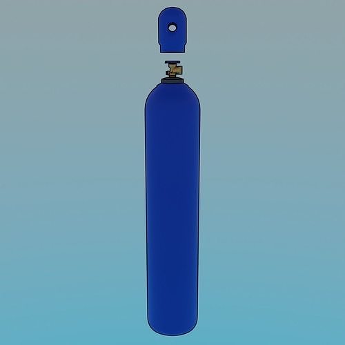 Gas cylinder free 3D model | CGTrader