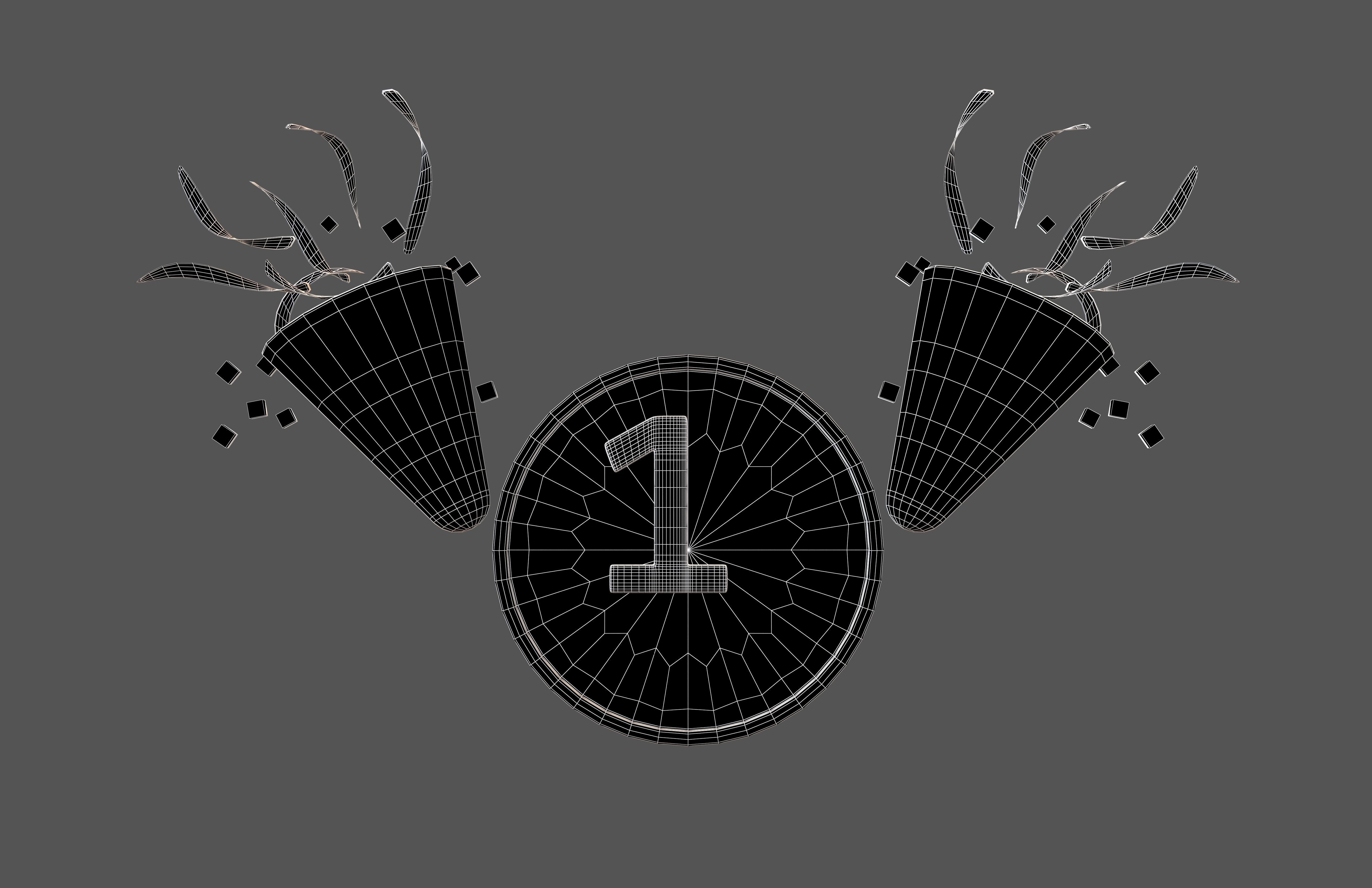 3D model One Year Anniversary Medal V1 001 VR / AR / low-poly | CGTrader