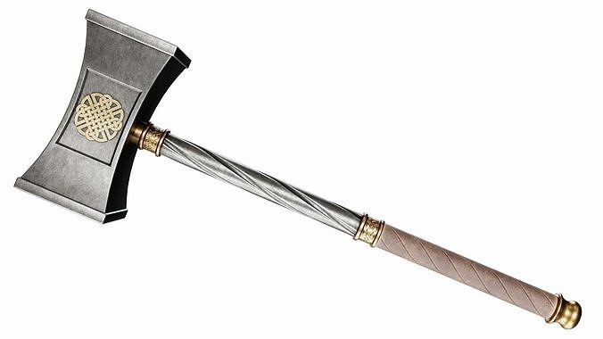 Battlehammer free 3D model | CGTrader