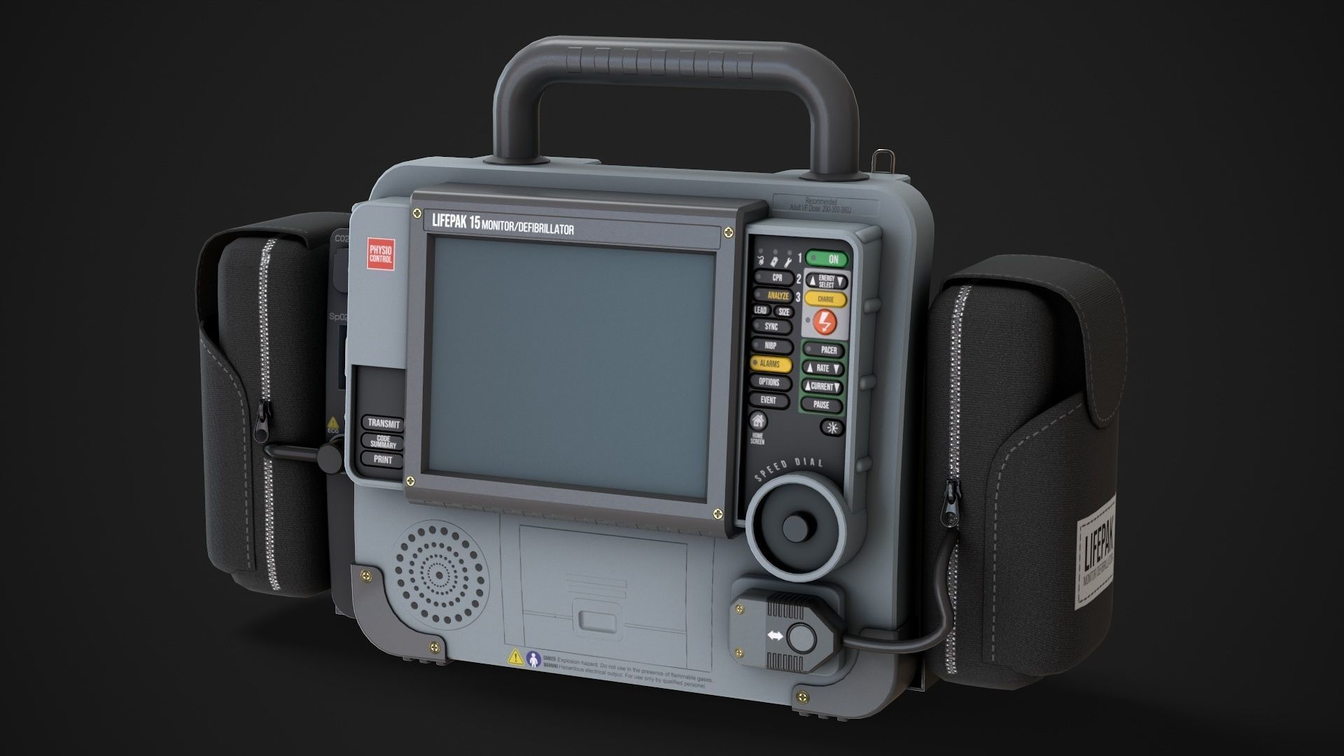 3D model LIFEPAK 15 Defibrillator VR / AR / low-poly | CGTrader