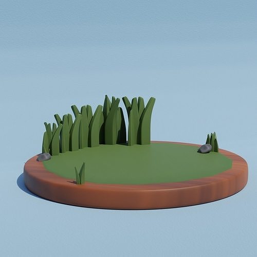 Field Scene Diorama 3D model | CGTrader