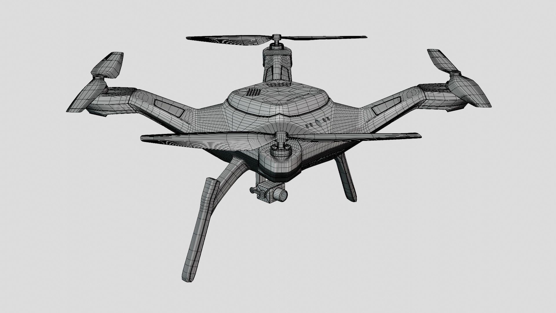 3D model Simple Drone Free VR / AR / low-poly | CGTrader