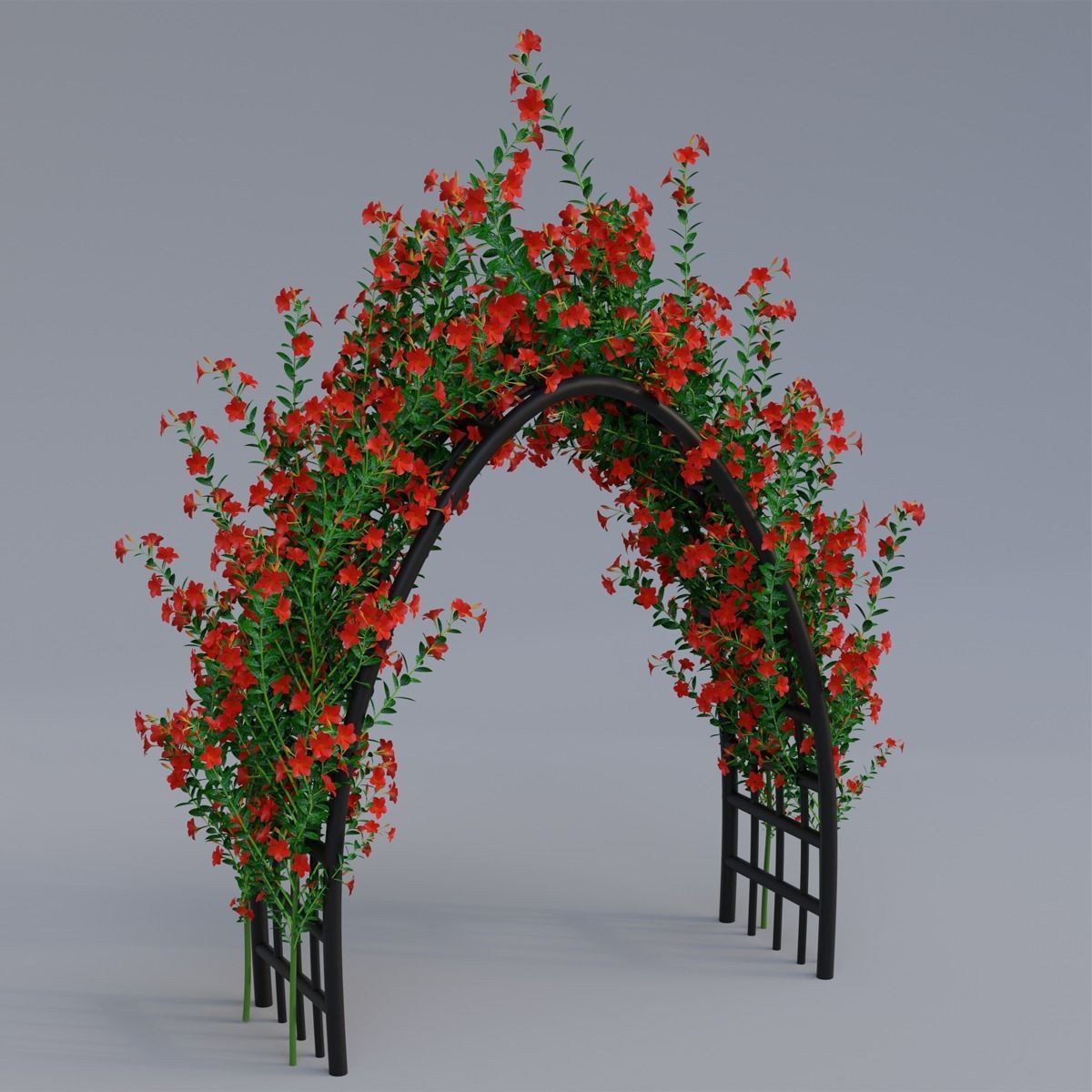 3d Gate With Flower 01 3D model | CGTrader