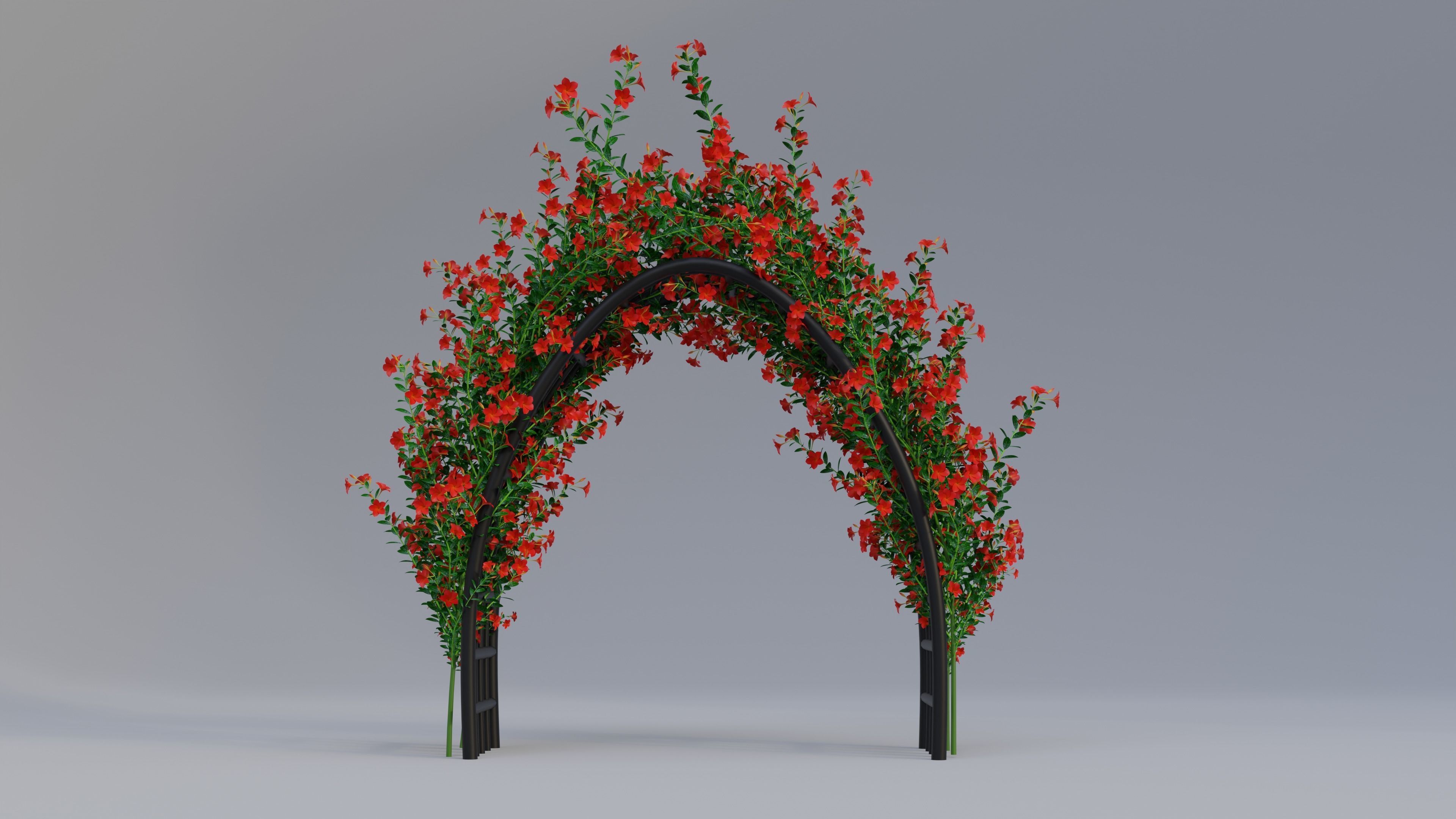 3d Gate With Flower 01 3D model | CGTrader