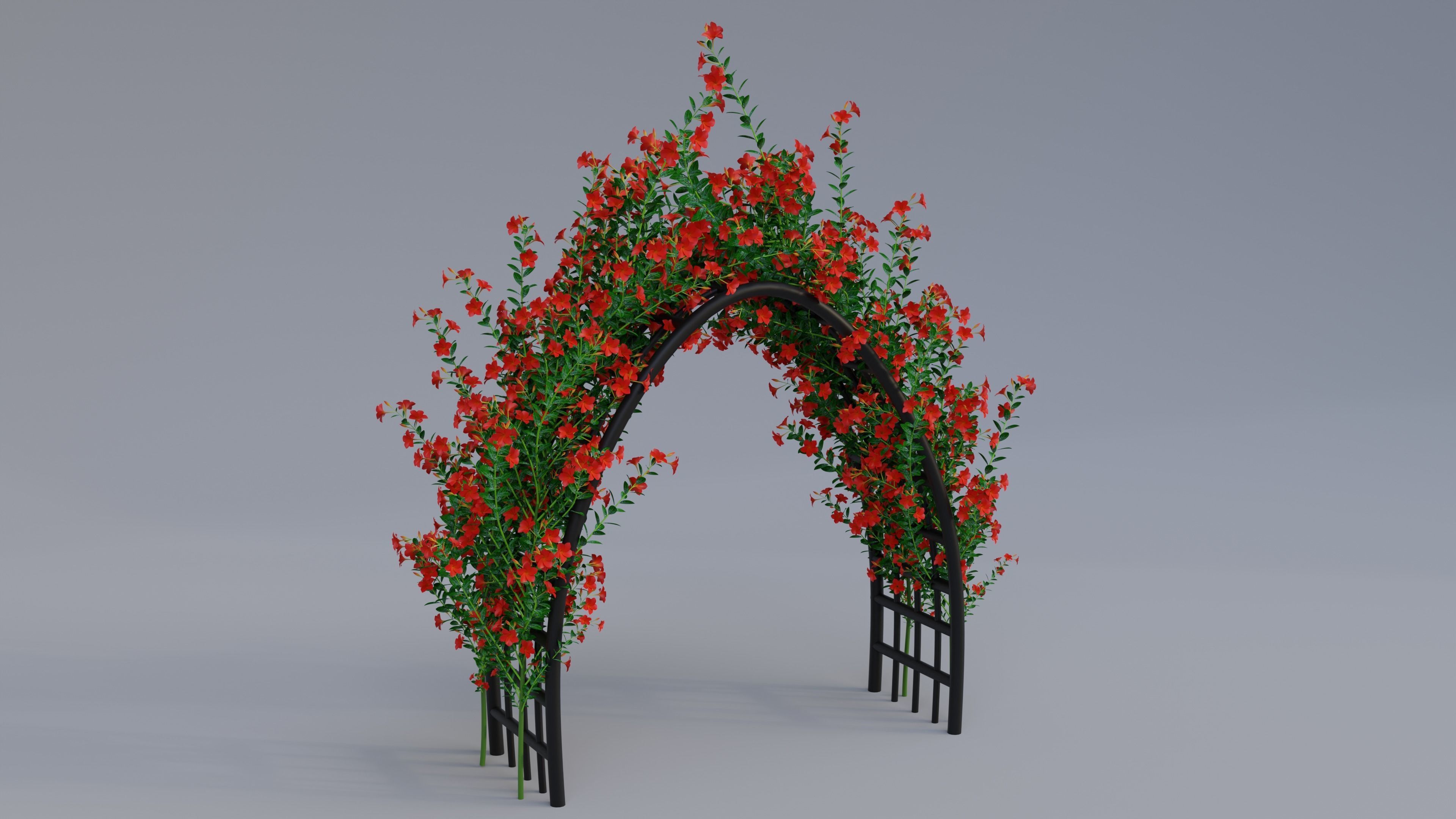3d Gate With Flower 01 3D model | CGTrader