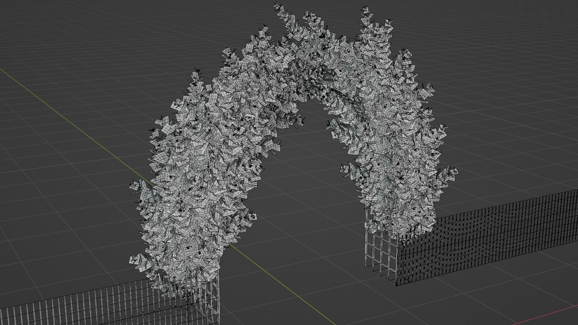 3d Gate With Flower 02 3D model | CGTrader