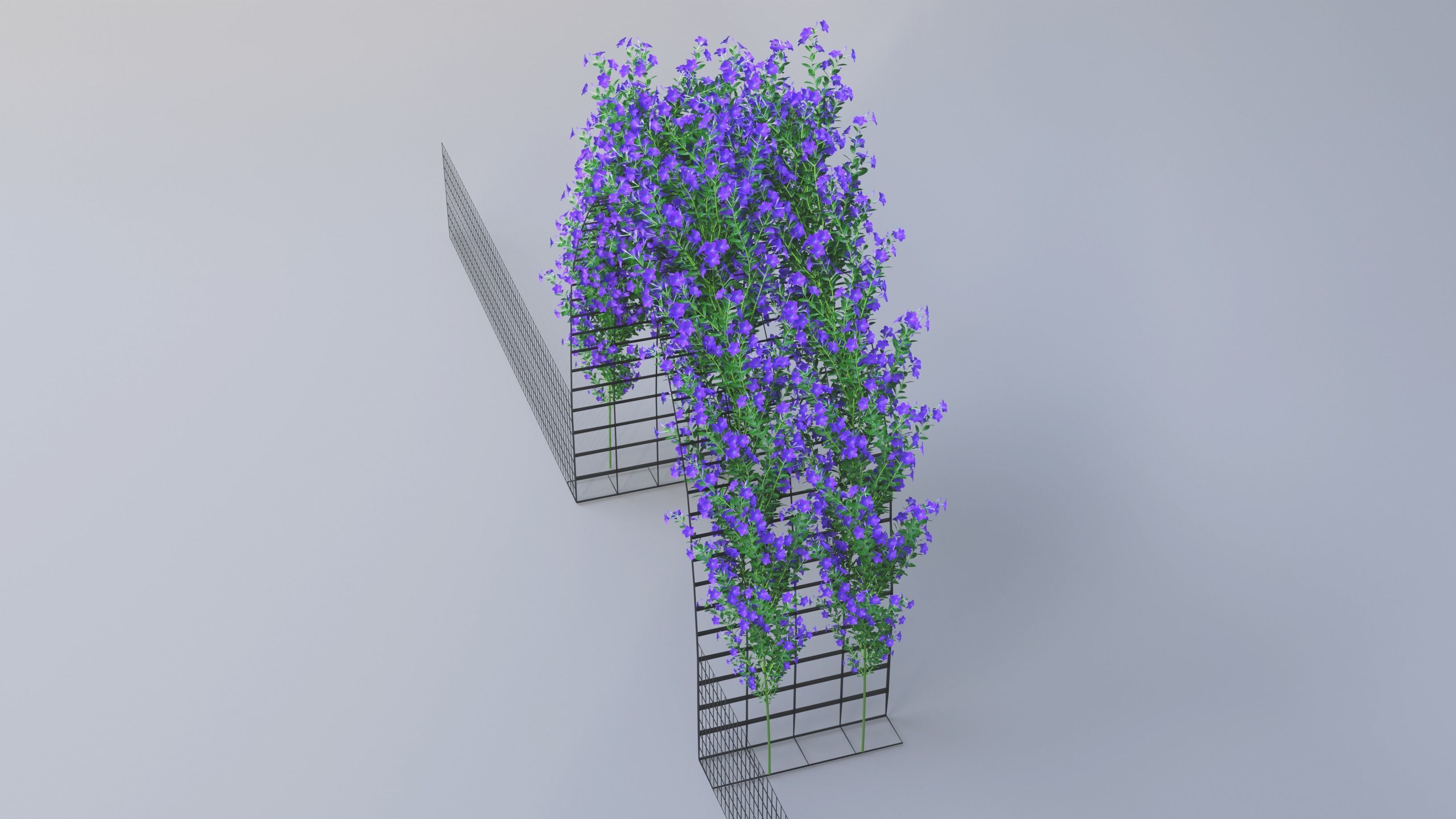 3d Gate With Flower 03 3D model | CGTrader