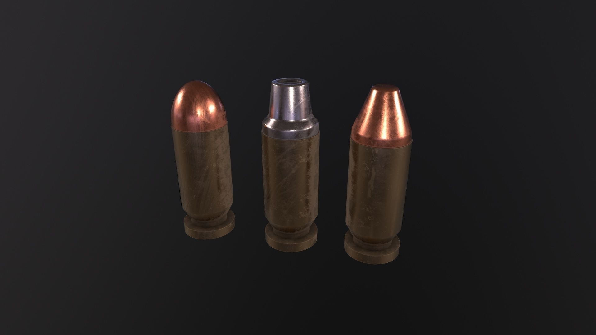3D model Bullets 9mm 3D Model VR / AR / low-poly | CGTrader