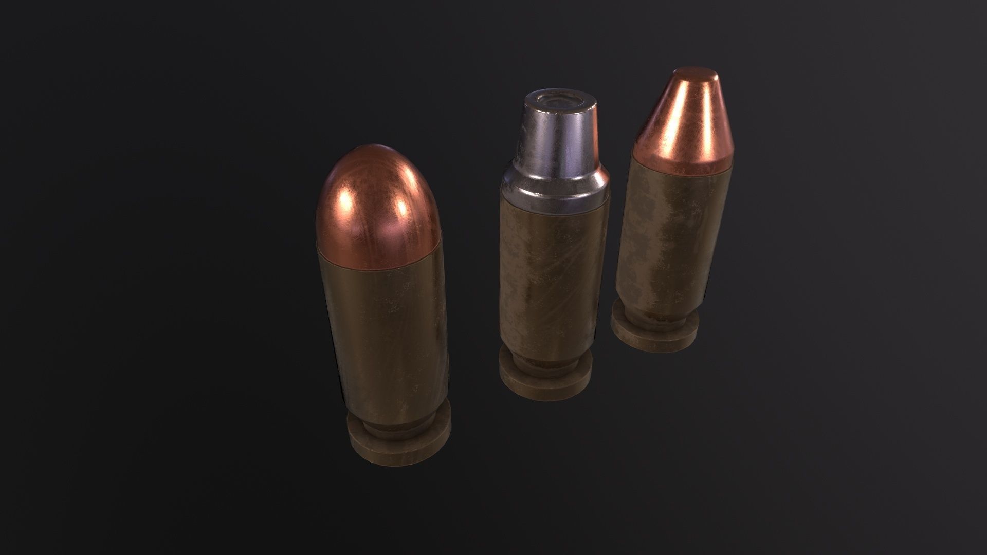 3D model Bullets 9mm 3D Model VR / AR / low-poly | CGTrader