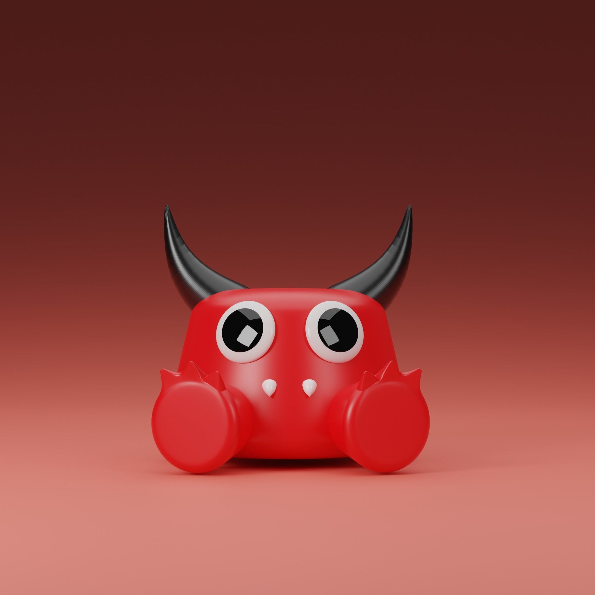 Devil cute 3D 3D model | CGTrader