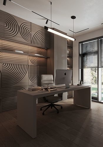 office interior design minimalism style 3D model | CGTrader
