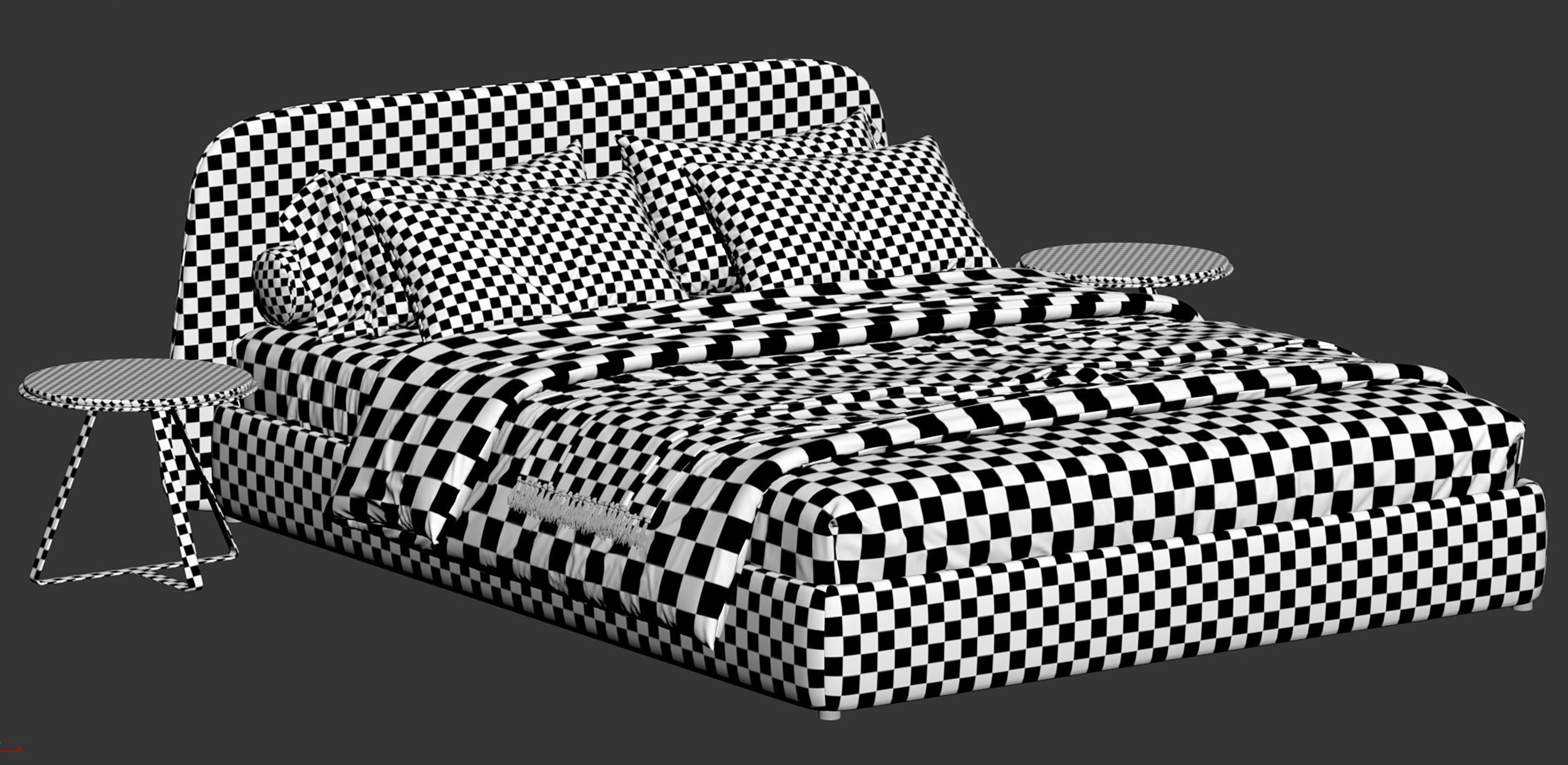 Boca Slimbed Bed 3D model | CGTrader