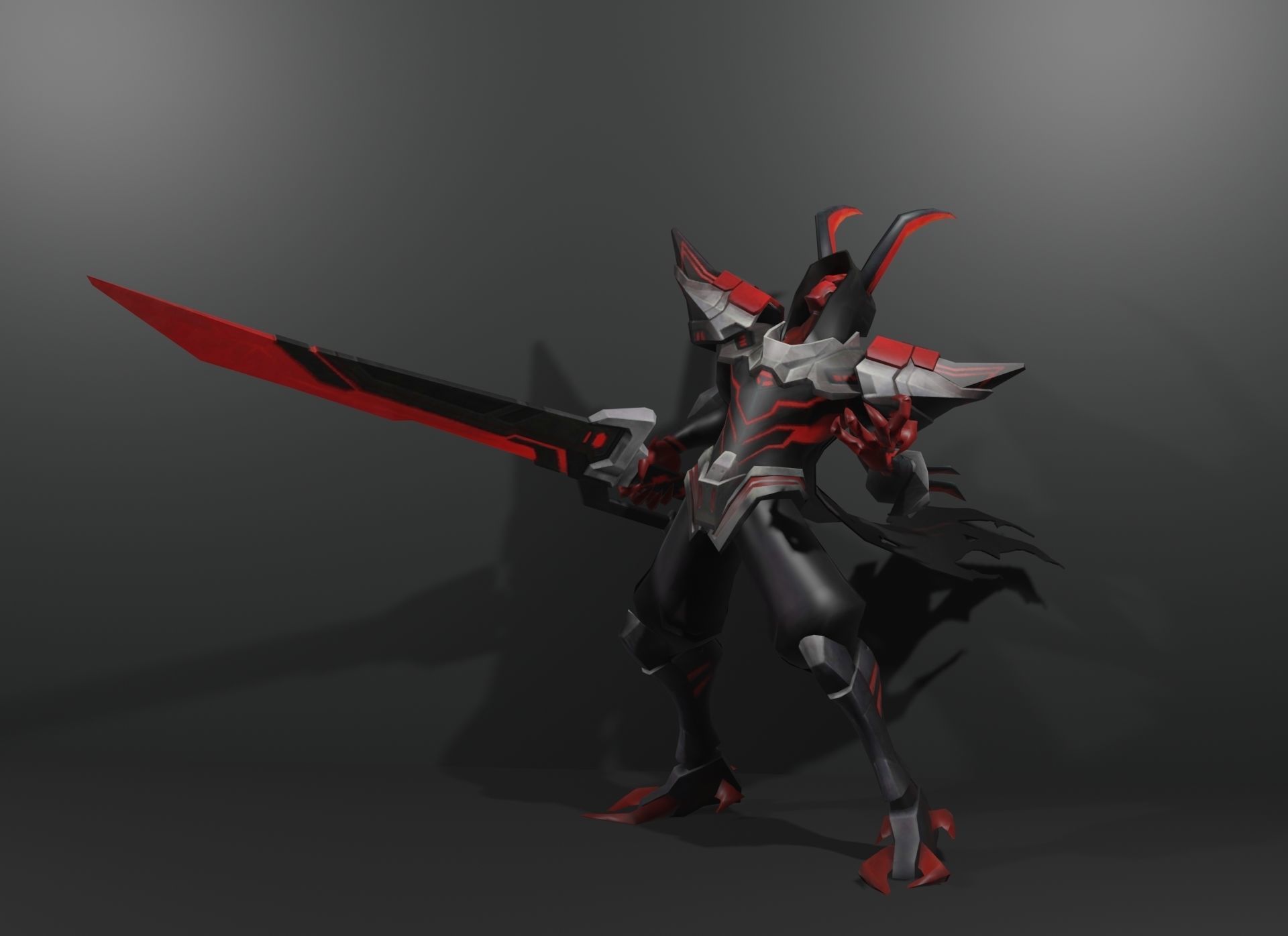 ghost shadow 3D model animated rigged | CGTrader