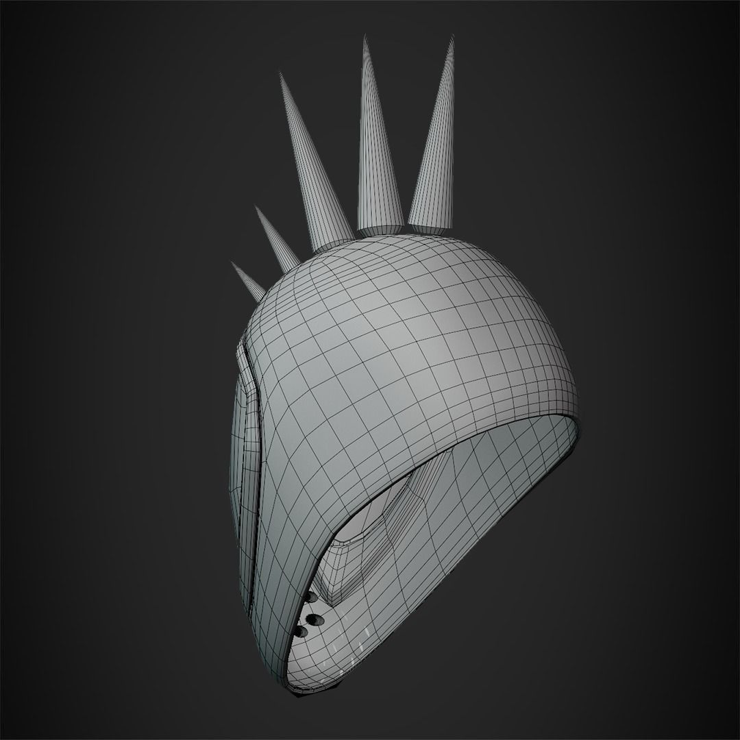 Spider Punk faceshell for Cosplay 3D model 3D printable | CGTrader