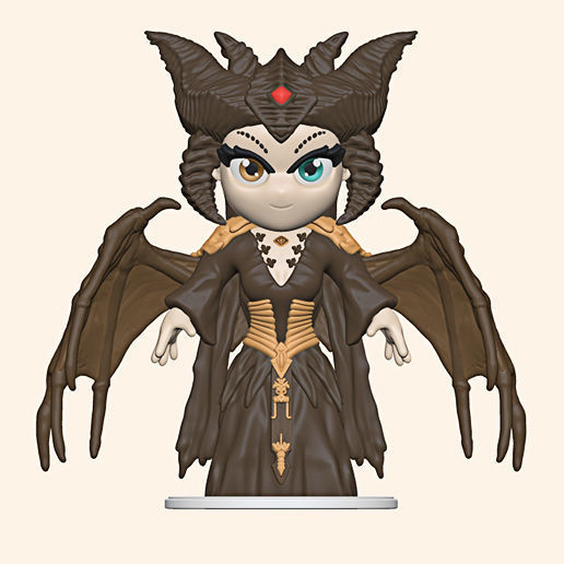 Lilith Chibi Diablo 4 3D model 3D printable | CGTrader
