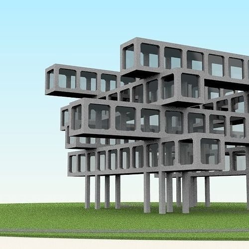 Vierendiel frame model 3D model | CGTrader