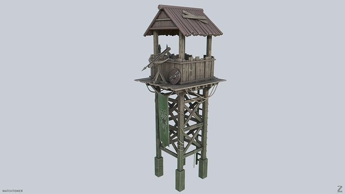 3D model Watchtower VR / AR / low-poly | CGTrader