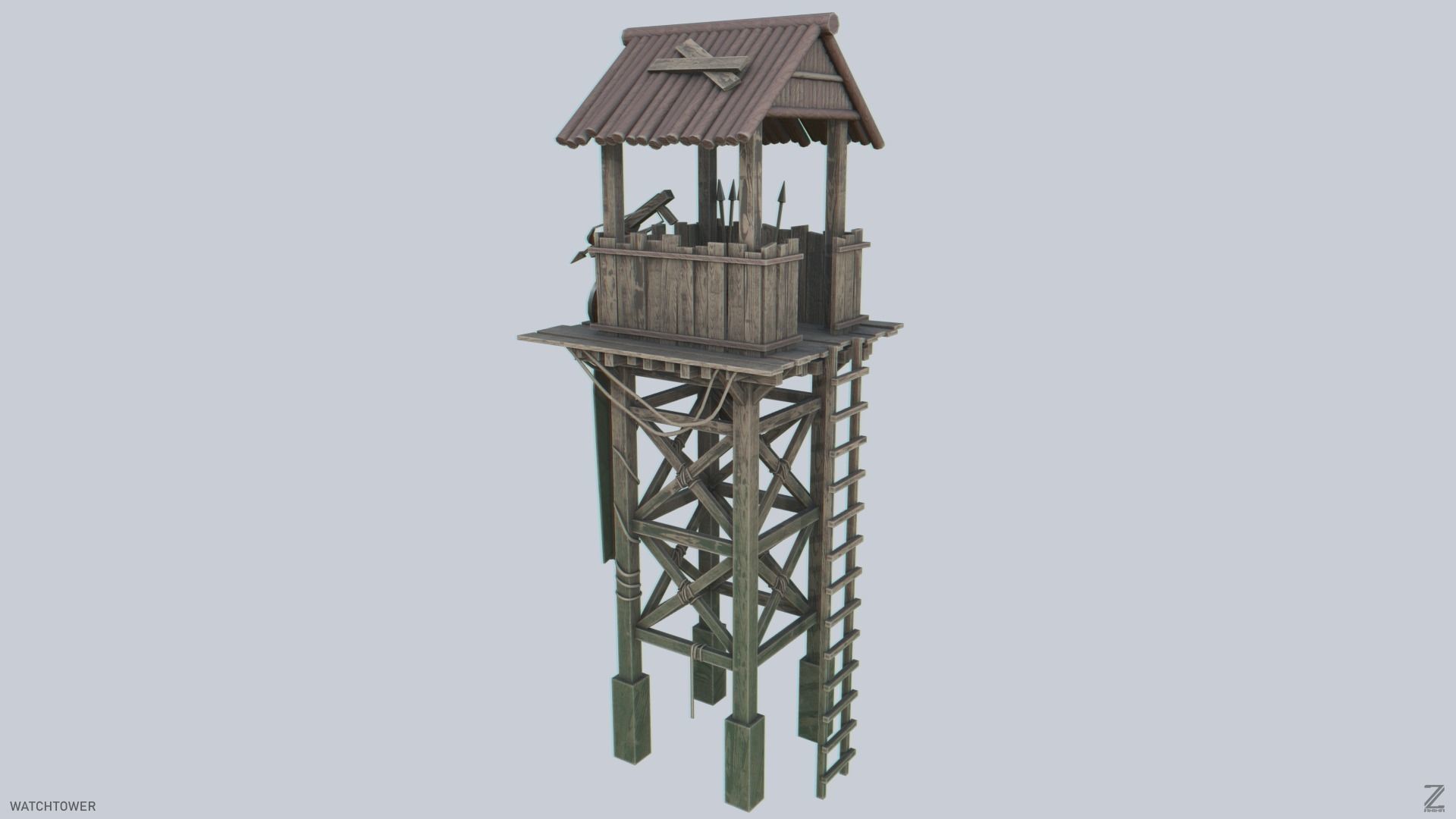 3D model Watchtower VR / AR / low-poly | CGTrader