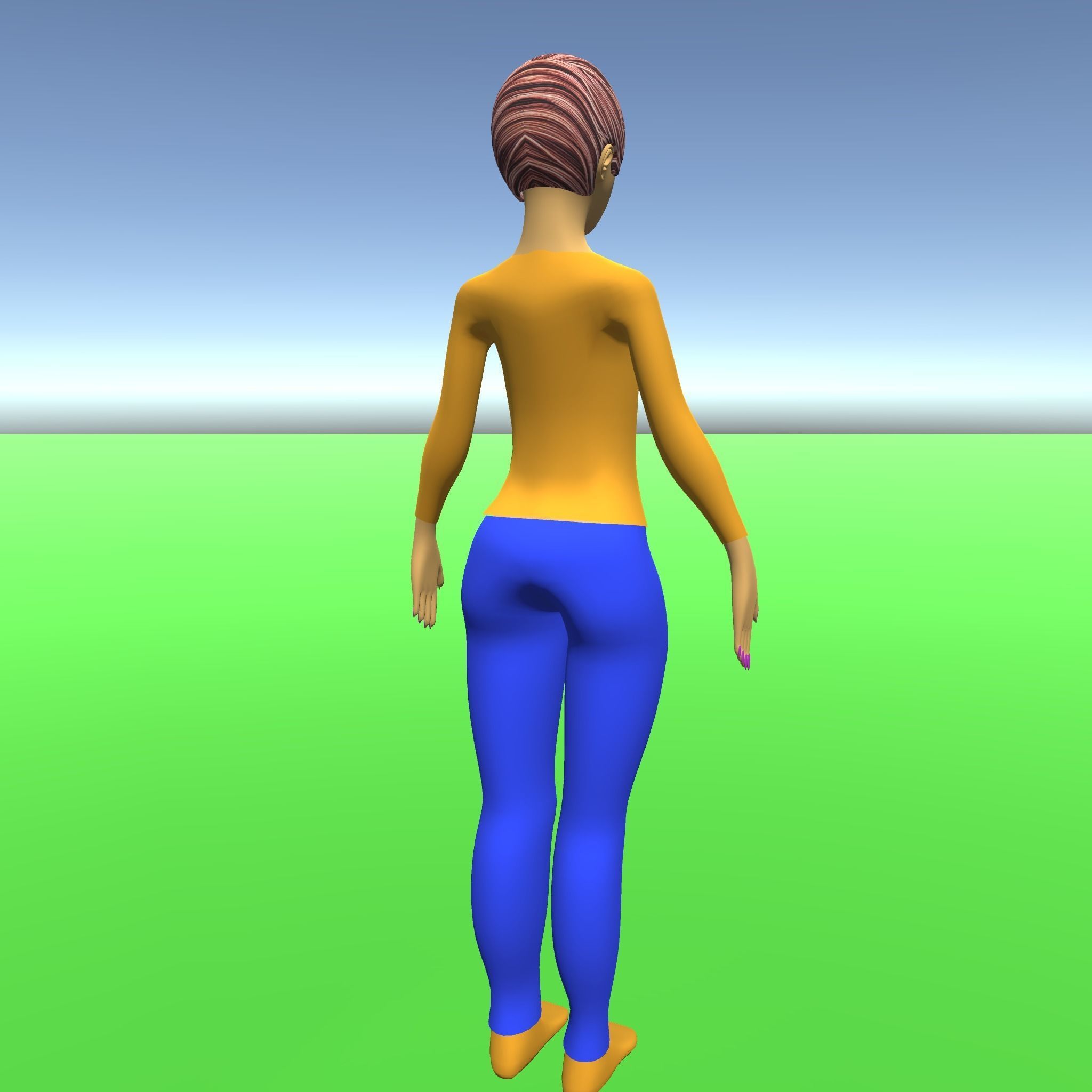 3D model Femal Characater MeMe VR / AR / low-poly | CGTrader