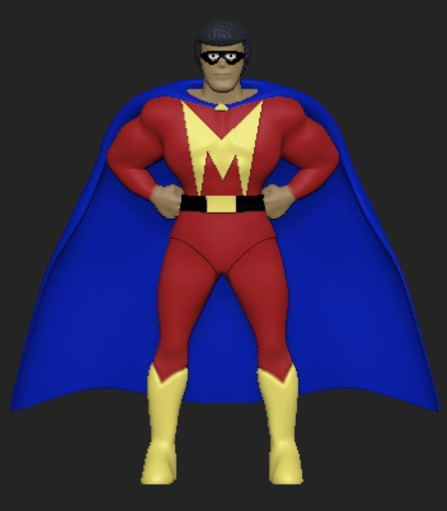 Mighty Man and Yukk 3D model 3D printable | CGTrader