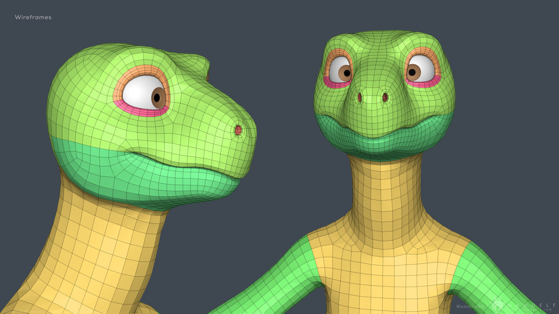 Stylized Cartoon Turtle - Biped 3D model | CGTrader
