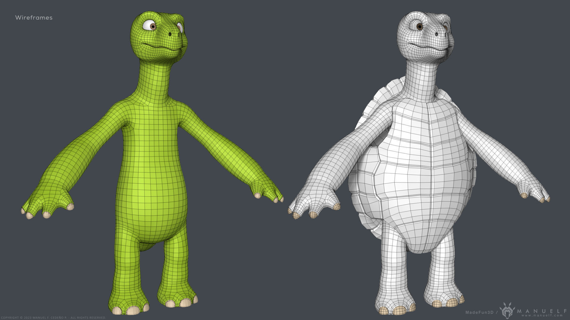 Stylized Cartoon Turtle - Biped 3D model | CGTrader