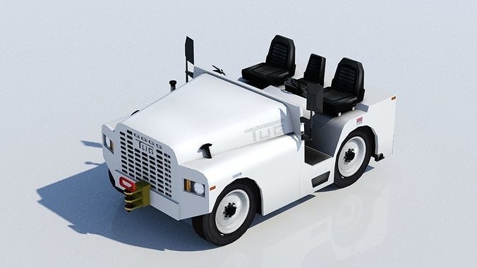 3D model Aircraft TUG Model MT Tow Tractor low poly VR / AR / low-poly ...