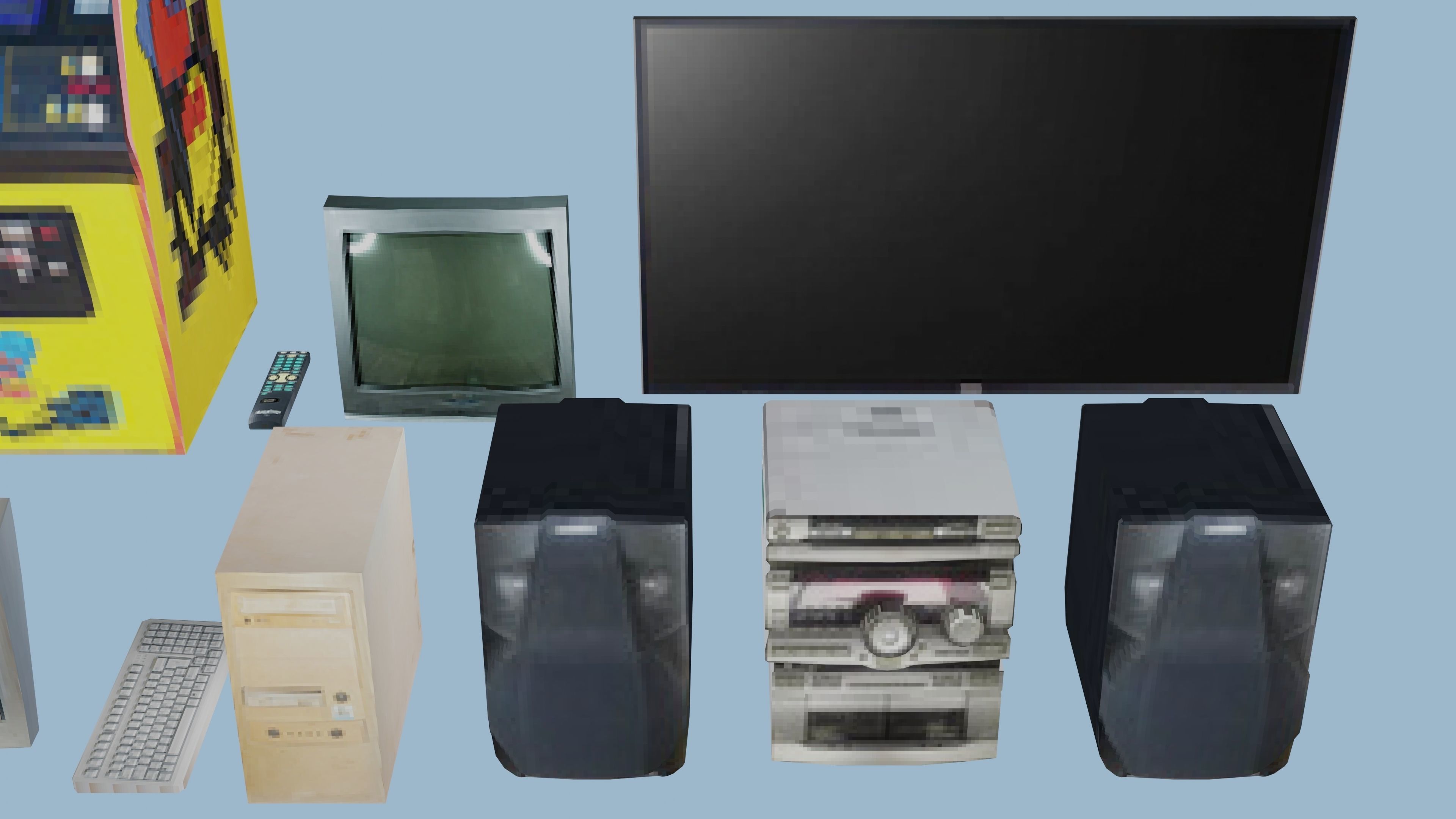 3D model PS1-Style Electronics Kit VR / AR / low-poly | CGTrader