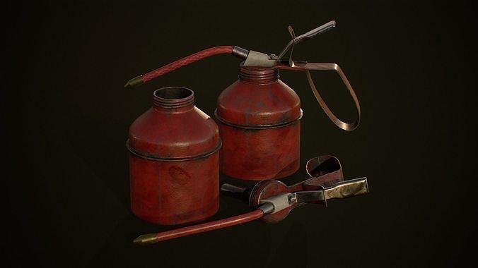 3D model Small oil can 1A VR / AR / low-poly | CGTrader