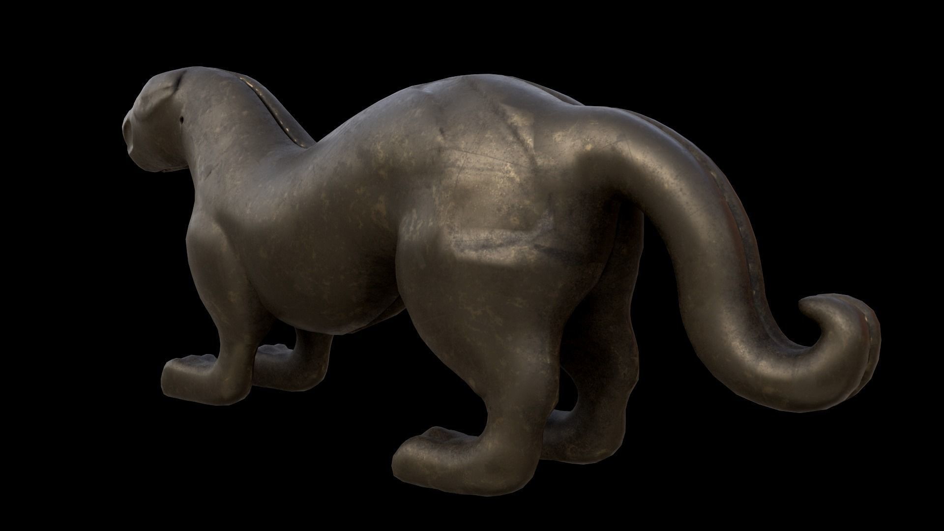 3D model Ancient Chinese Talisman - Tiger Talisman VR / AR / low-poly ...