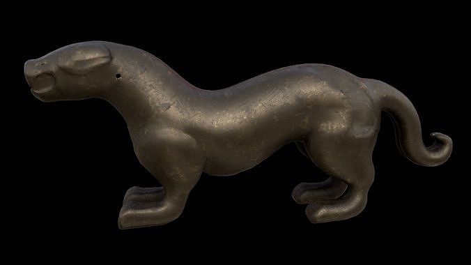 3D model Ancient Chinese Talisman - Tiger Talisman VR / AR / low-poly ...