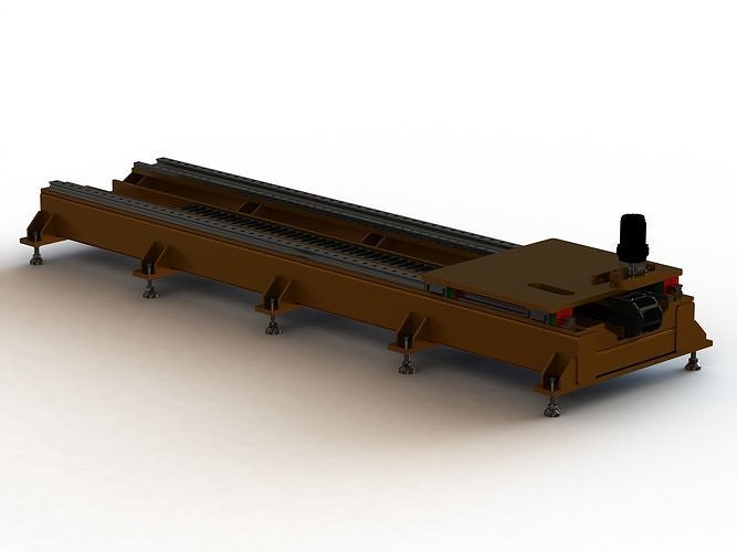 Custom Linear Transfer Shuttle 3D model rigged | CGTrader