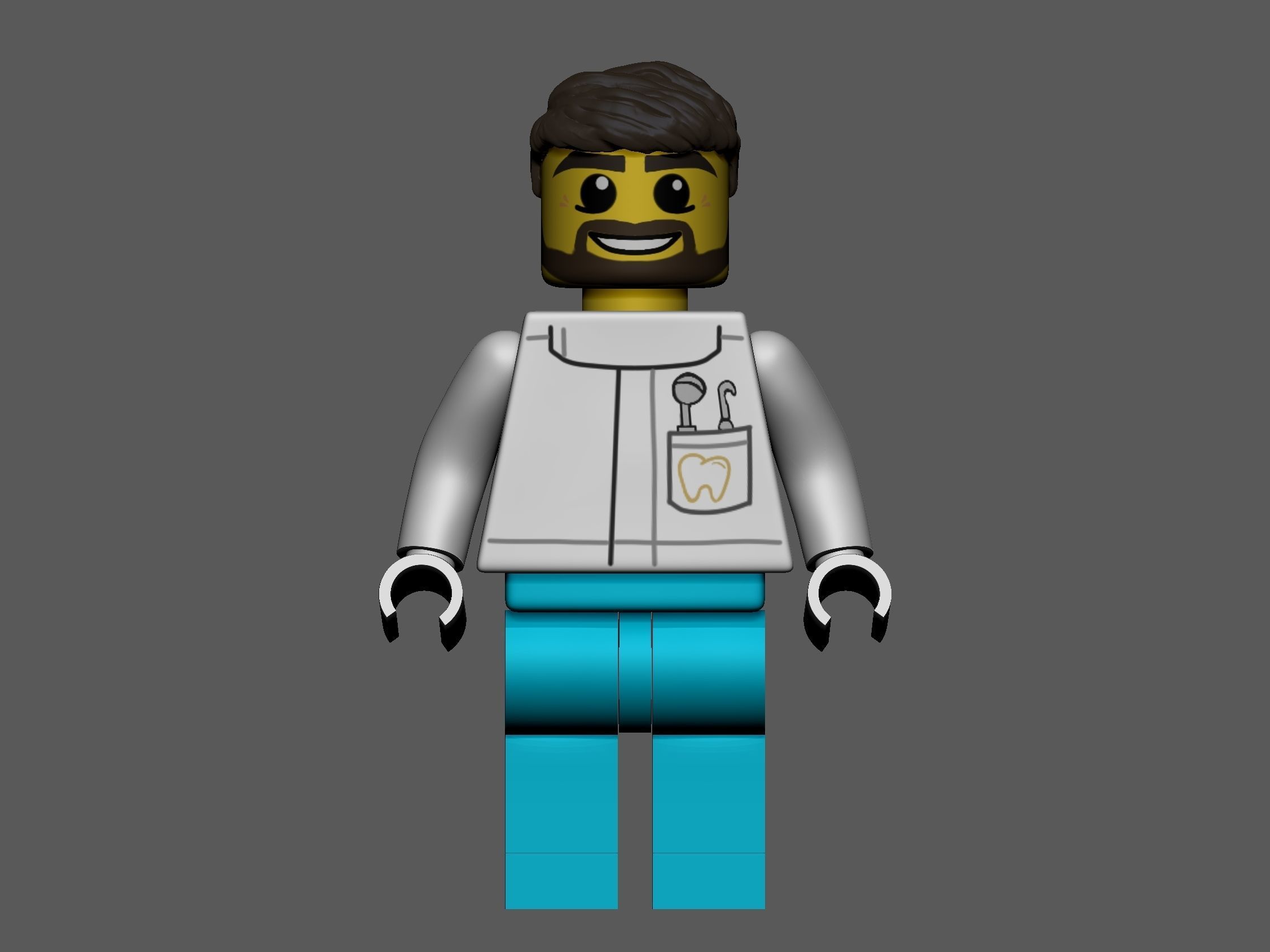 LEGO dentist free 3D model 3D printable | CGTrader