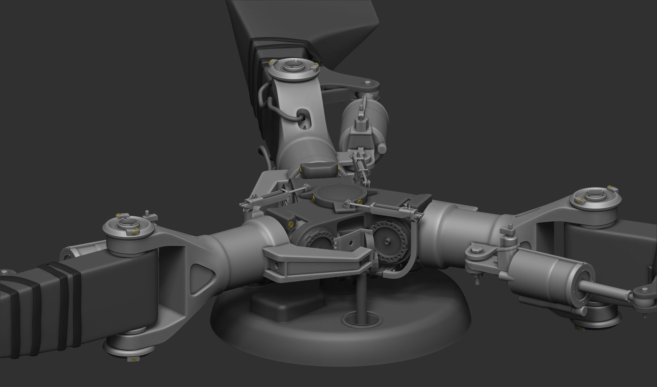 3D model Boeing CH-47 chinook rotor system VR / AR / low-poly | CGTrader