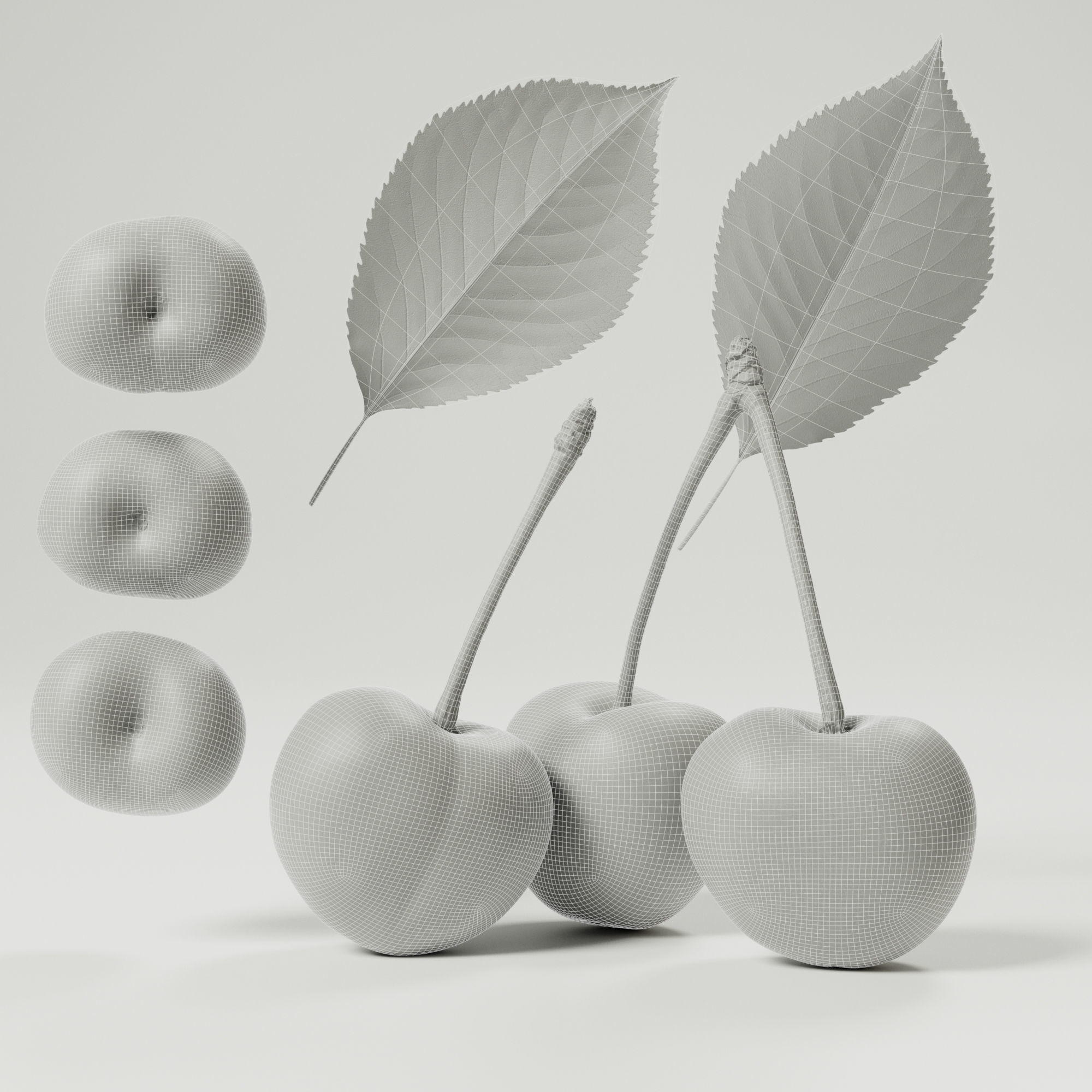 3D model Cherry VR / AR / low-poly | CGTrader