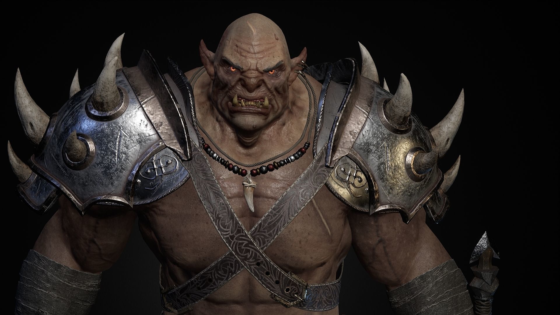3D model Orc Warrior VR / AR / low-poly | CGTrader