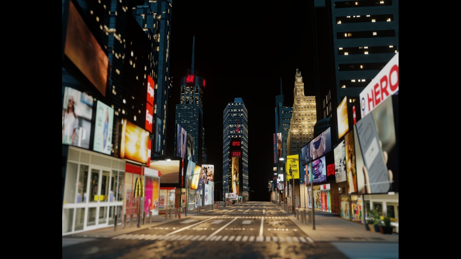 Times Square NYC Broadway New York City America 3D model | CGTrader