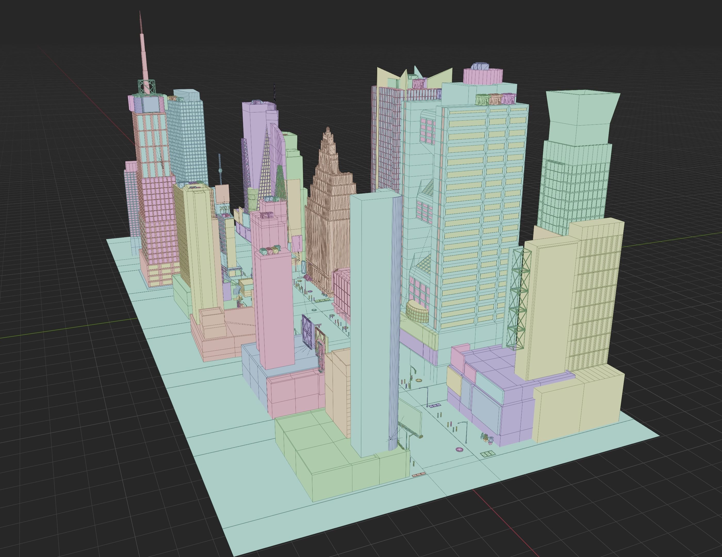 Times Square NYC Broadway New York City America 3D model | CGTrader