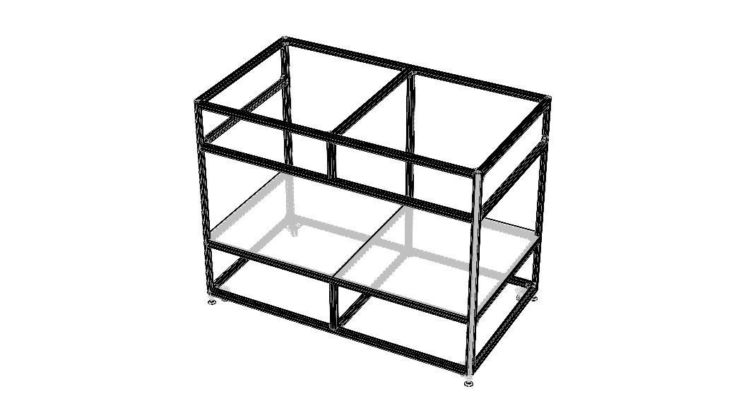 Aluminum Machine Structure - Large Size 3D model rigged | CGTrader