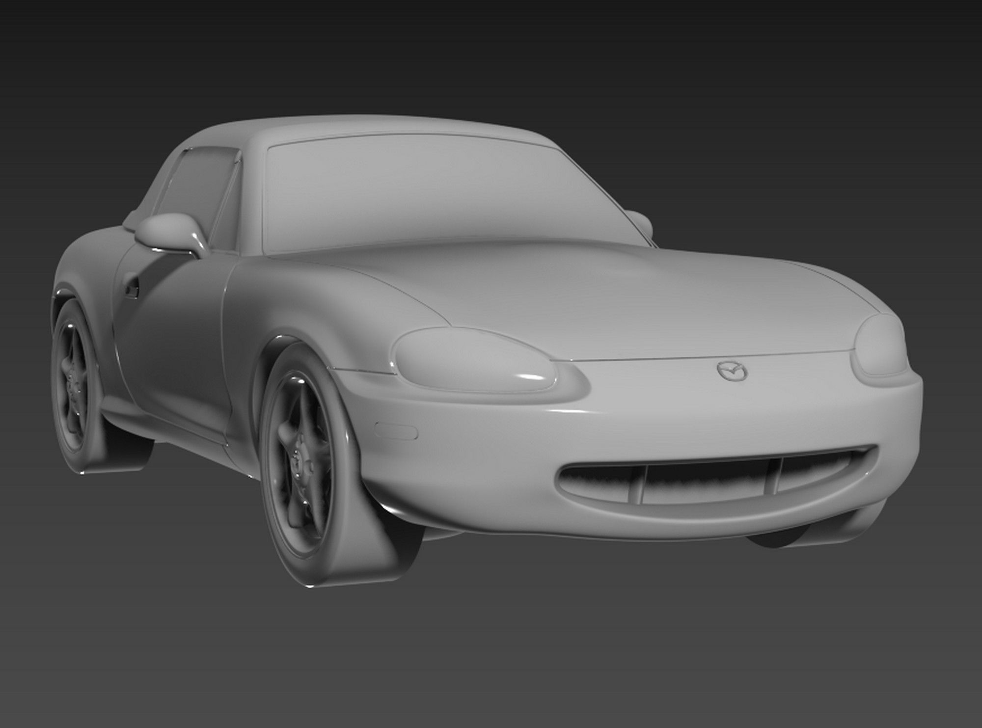 Mazda MX5 Miata coupe 1999 - Printable 3D model 3D model 3D printable ...