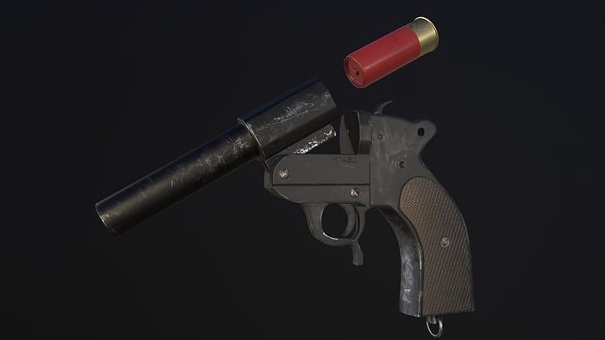 3D model Flare gun VR / AR / low-poly | CGTrader