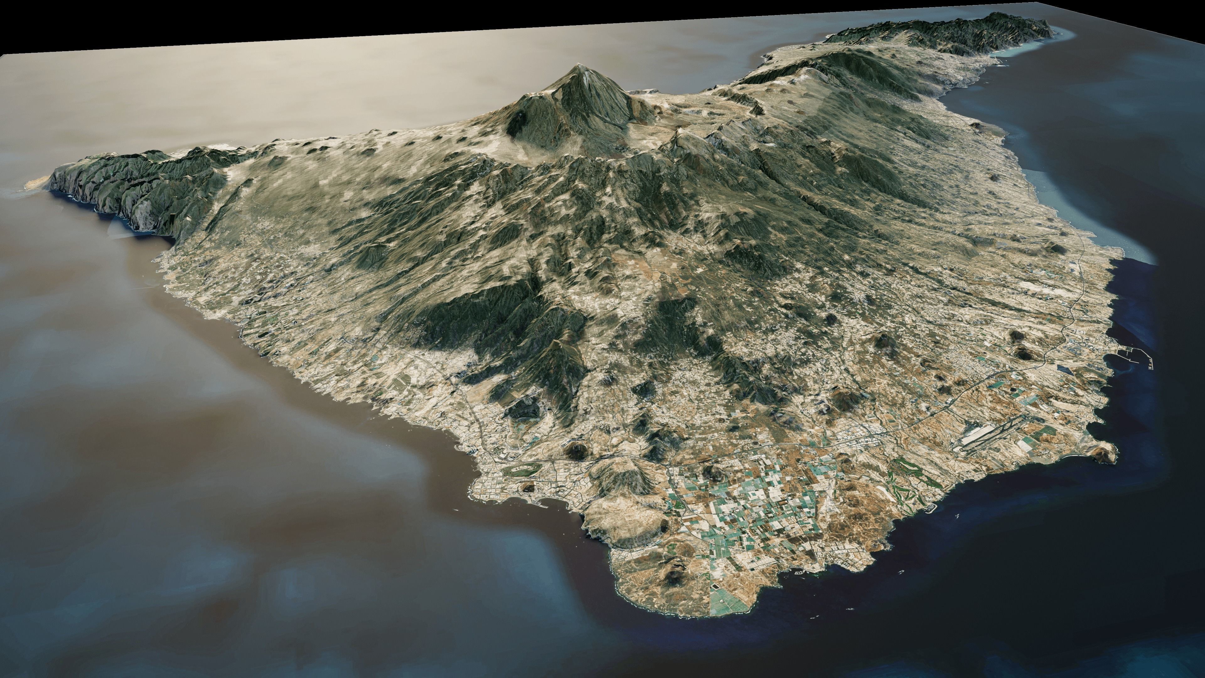 Tenerife Island full 3d model terrain 3D model | CGTrader