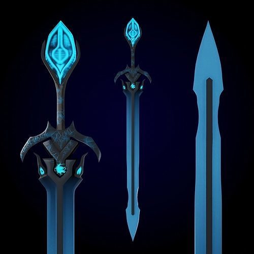 3D model Fantasy Stylized Sword VR / AR / low-poly | CGTrader
