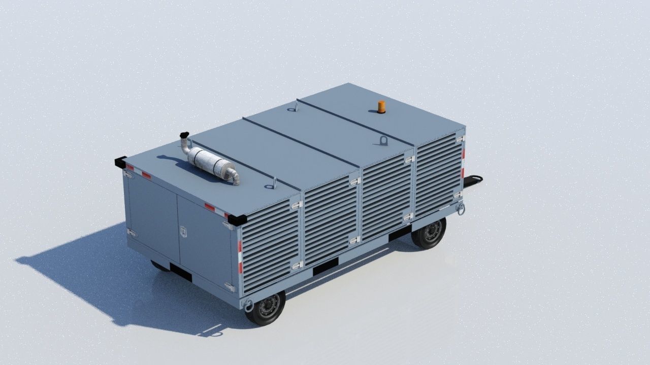 3D model Air Starter Ground Support Unit Low Poly VR / AR / low-poly ...