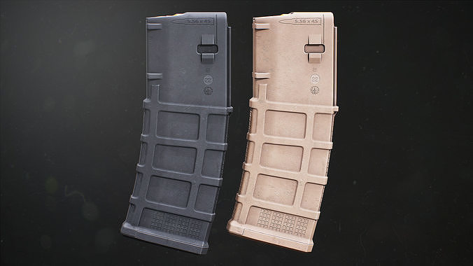 3D model Magpul Pmag Magazine For AR-M4 Low-poly 3D model VR / AR / low ...