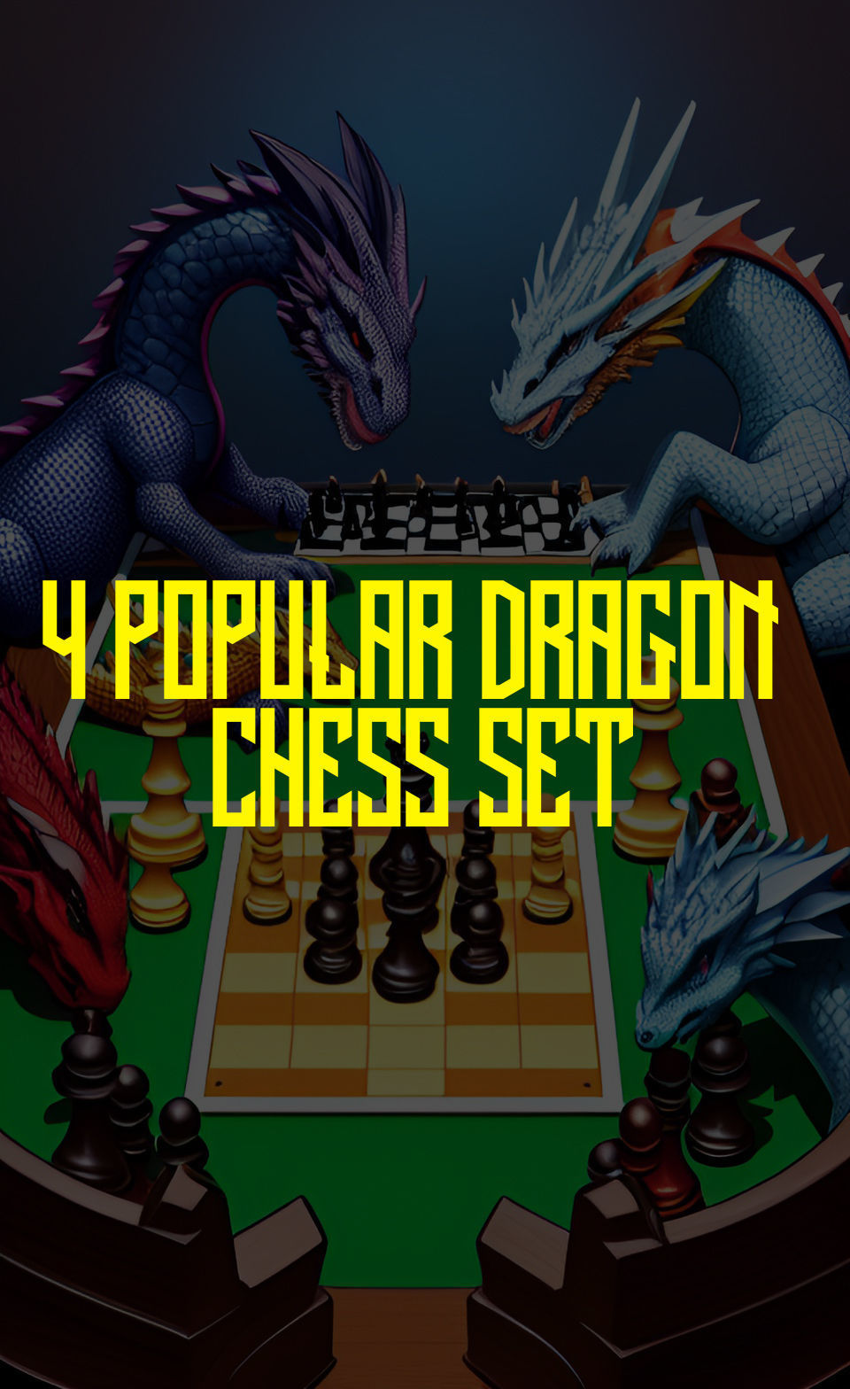 4 Dragon Full Chess Set PACK - 24 Different Design 3D model 3D ...