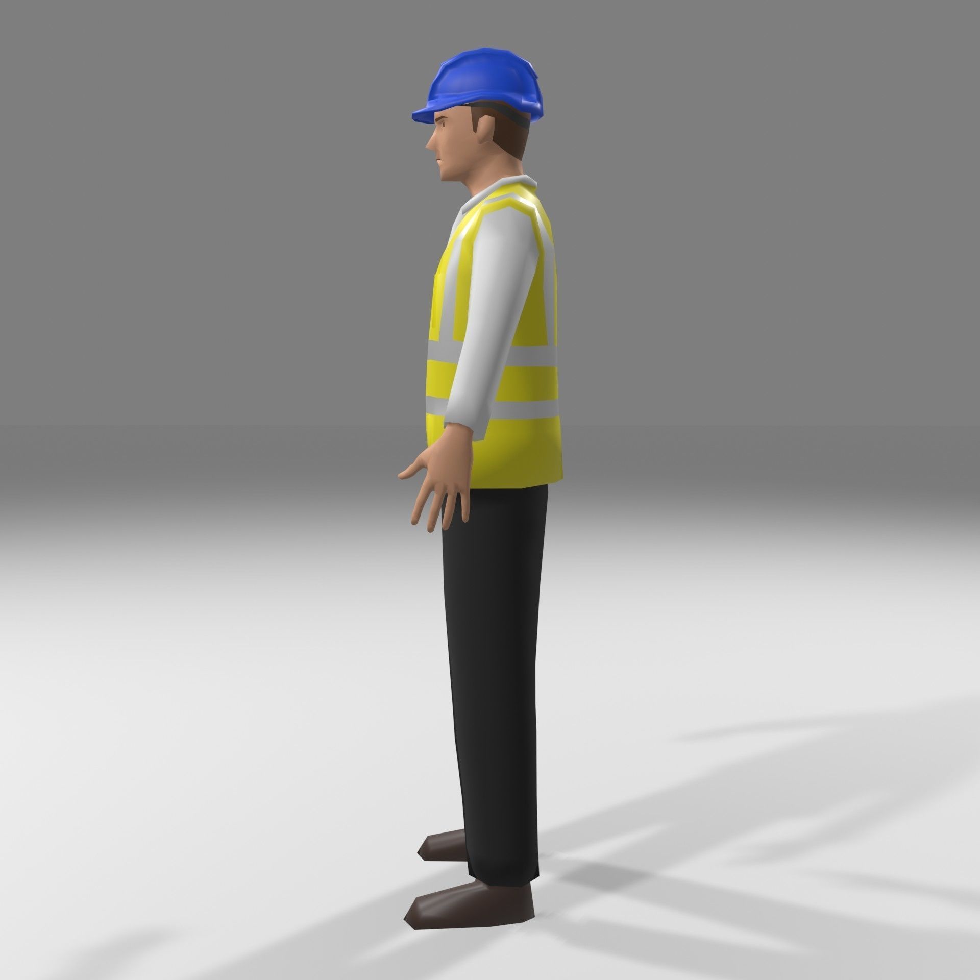 3D model Lowpoly Male Engineer VR / AR / low-poly | CGTrader