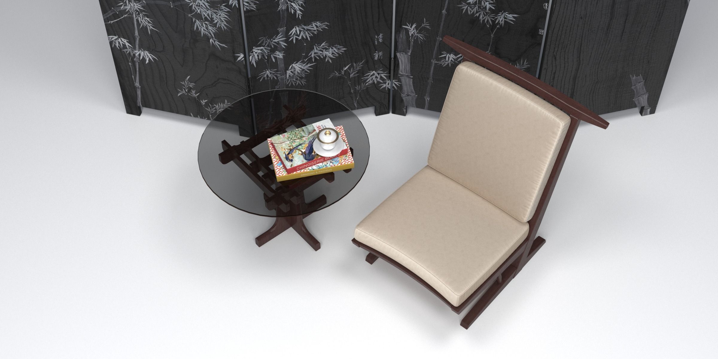 3D model DOUGONG READING ARMCHAIR VR / AR / low-poly | CGTrader