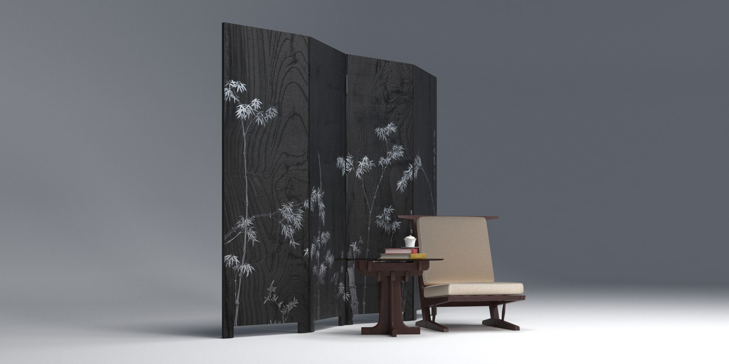 3D model DOUGONG READING ARMCHAIR VR / AR / low-poly | CGTrader